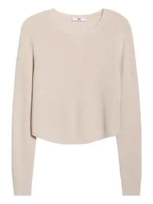 Lunya Silkthermal Knit Crewneck Top - Morning Oat Heather