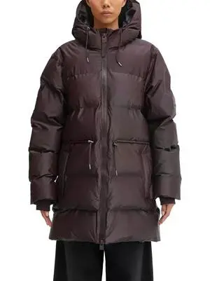 Rains Alta W3t4 Hooded Padded Coat - Purple