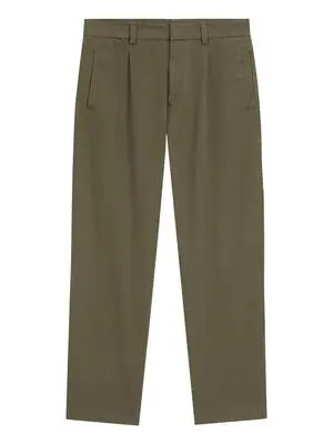 Hugo Modern-fit Cotton-blend Twill Trousers - Light Green