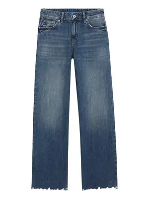 Hugo Loose-fit Jeans In Rigid Denim - Blue