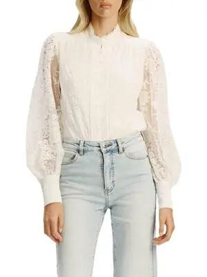 Bardot Olessia Lace Bodysuit - Ivory