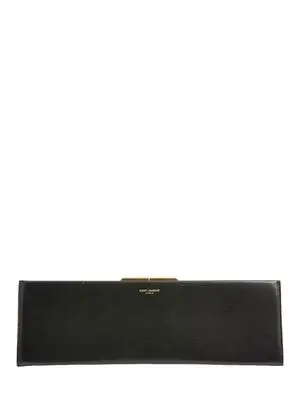 Saint Laurent Leather Clutch - Noir