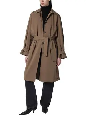 TOTEME Organic Cotton Trench Coat - Beige