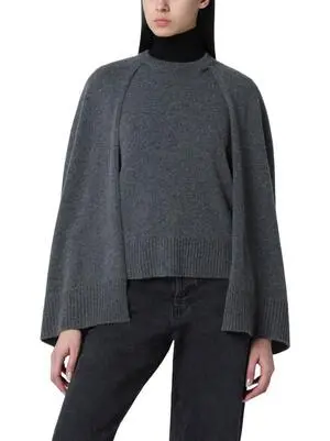 TOTEME Cashmere Cape Sweater - Grey