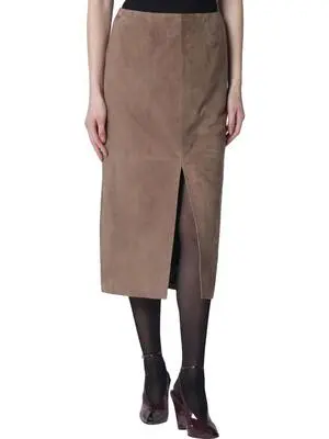 ROTATE BY BIRGER CHRISTENSEN Pencil Midi Skirt - Brown