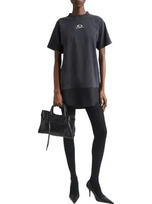Balenciaga Hybrid T-shirt Dress - Faded Washed Black