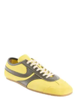 Dries Van Noten Suede Low Top Sneakers - Yellow 202
