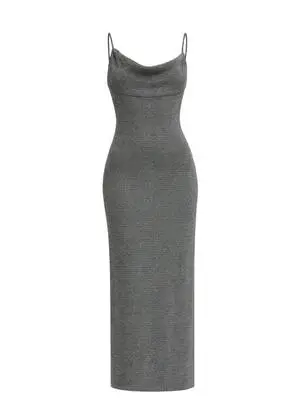 REFORMATION Gaia Cowl-neck Maxi Dress - Grey
