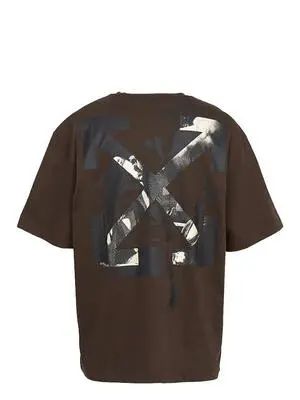 Off-White Martyrdom Arrow Skate Short Sleeve T-shirt - Brown