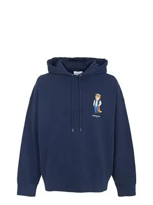 Maison Kitsuné Dressed Fox Hooded Sweatshirt - Navy Blue