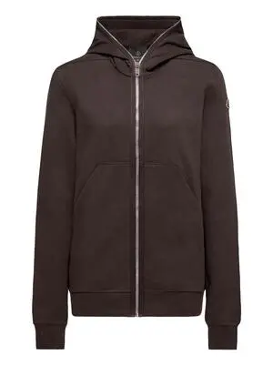 MONCLER + RICK OWENS Cotton Ziplock Hoodie - Brown