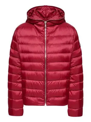 MONCLER + RICK OWENS Ziplock Hooded Down Short Jacket - Red