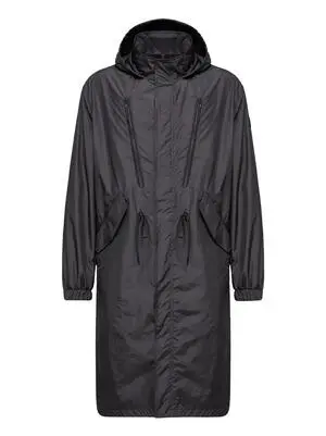 Moncler Aliso Hooded Rain Coat - Black