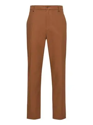Moncler Technical Cotton Blend Trousers - Brown