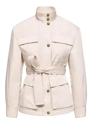 Moncler Maitake Belted Short Jacket - Beige