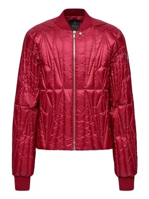 MONCLER + RICK OWENS Geocamo Flight Down Bomber Jacket - Red