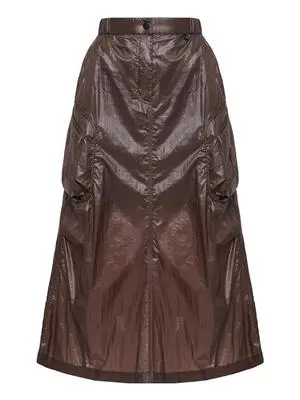 Moncler Cargo Midi Skirt - Brown