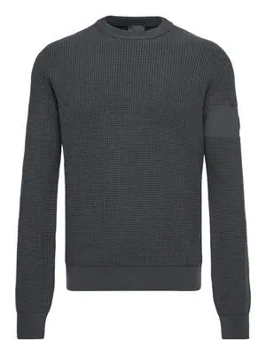 Moncler Logo Wool Sweater - Grey