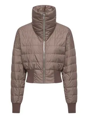 MONCLER + RICK OWENS Cropped Down Jacket - Brown