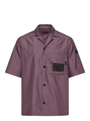 Moncler Logo Short Sleeve Shirt - Purple
