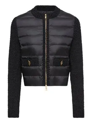 Moncler Padded Zip-up Cardigan - Black