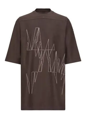 MONCLER + RICK OWENS Jumbo Cotton T-shirt - Brown