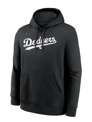 Nike Los Angeles Dodgers Club Mlb Pullover Hoodie - Black