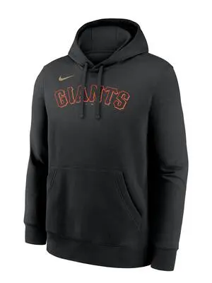 Nike San Francisco Giants Club Mlb Pullover Hoodie - Black