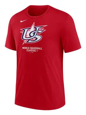 Nike Usa Baseball 2026 World Baseball Classic Logo T-shirt - Red