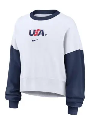 Nike Usa Baseball 2026 World Baseball Classic Pullover Crew - White