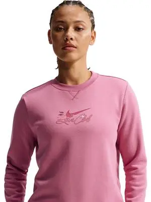 Nike Sportswear Club Fleece Crew-neck Sweatshirt - Pink