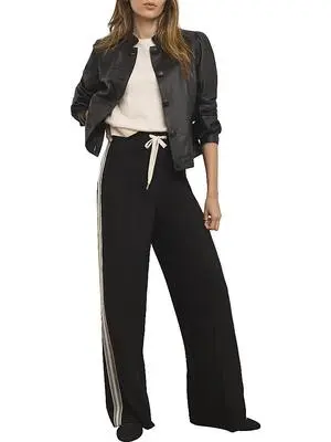 Mint Velvet Wide Leg Trousers - Black