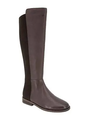 KENNETH COLE Emma Tall Flat Boots - Chocolate