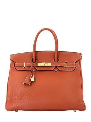 HERMES Birkin 35 Handbag With Gold Hardware - Etrusque