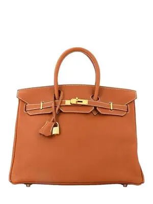 HERMES Birkin 35 Handbag - Gold
