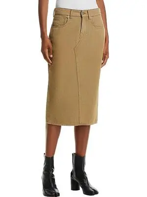 MAISON MARGIELA Coated Midi Skirt