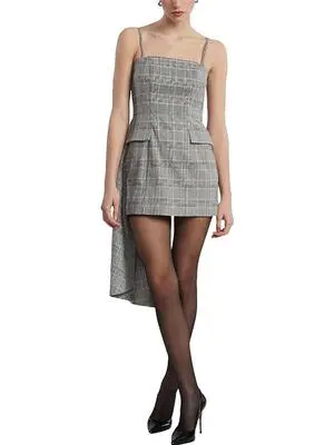 Bcbgmaxazria Sleeveless Mini Dress - Glen Plaid