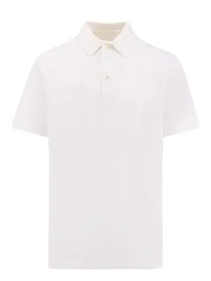 Givenchy Piqué Cotton Polo Shirt With 4g Embroidery - White
