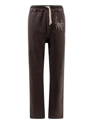 MONCLER + RICK OWENS Jogger Cotton Trousers - Brown