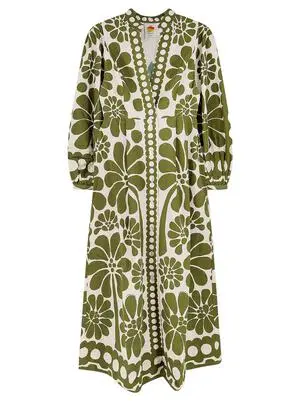 Farm Rio Palermo Maxi Dress - Green