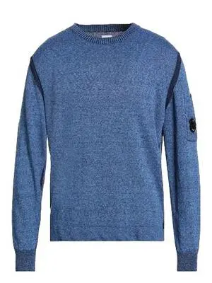 C.P. COMPANY Crewneck Lightweight Knit Sweater - Navy