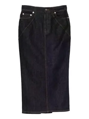 Givenchy Seam Midi Skirt - Blue
