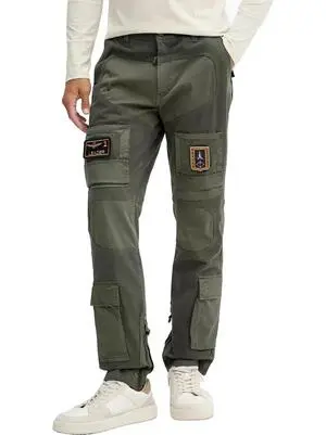 AERONAUTICA MILITARE Patch-detail Trousers - Green