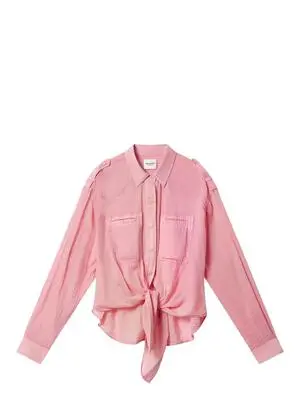 MARANT ETOILE Valiane Pocket Shirt - Pink