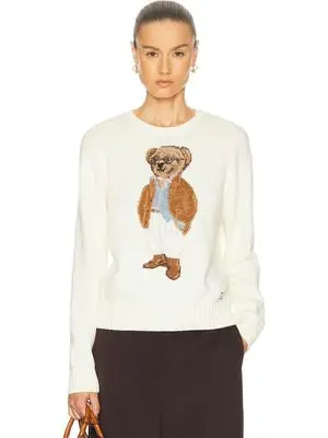 Polo Ralph Lauren Bear Graphic Sweater - Parchment Cream