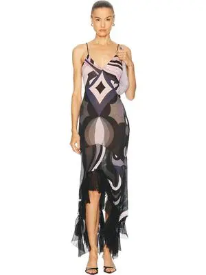 Emilio Pucci Maxi Dress - Pink & Black