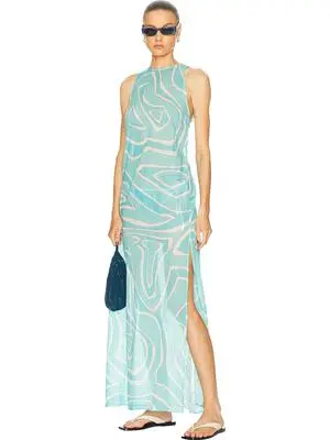 Emilio Pucci Maxi Dress - Turquoise