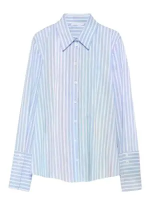 Patrizia Pepe Long-sleeve Striped Shirt - Blue