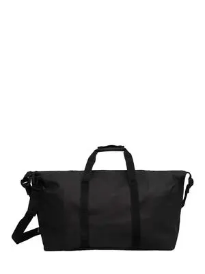 Rains Duffle Bag With Embossed Logo - Black