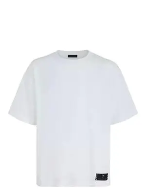 GIUSEPPE ZANOTTI Crew-neck Label-detail T-shirt - White